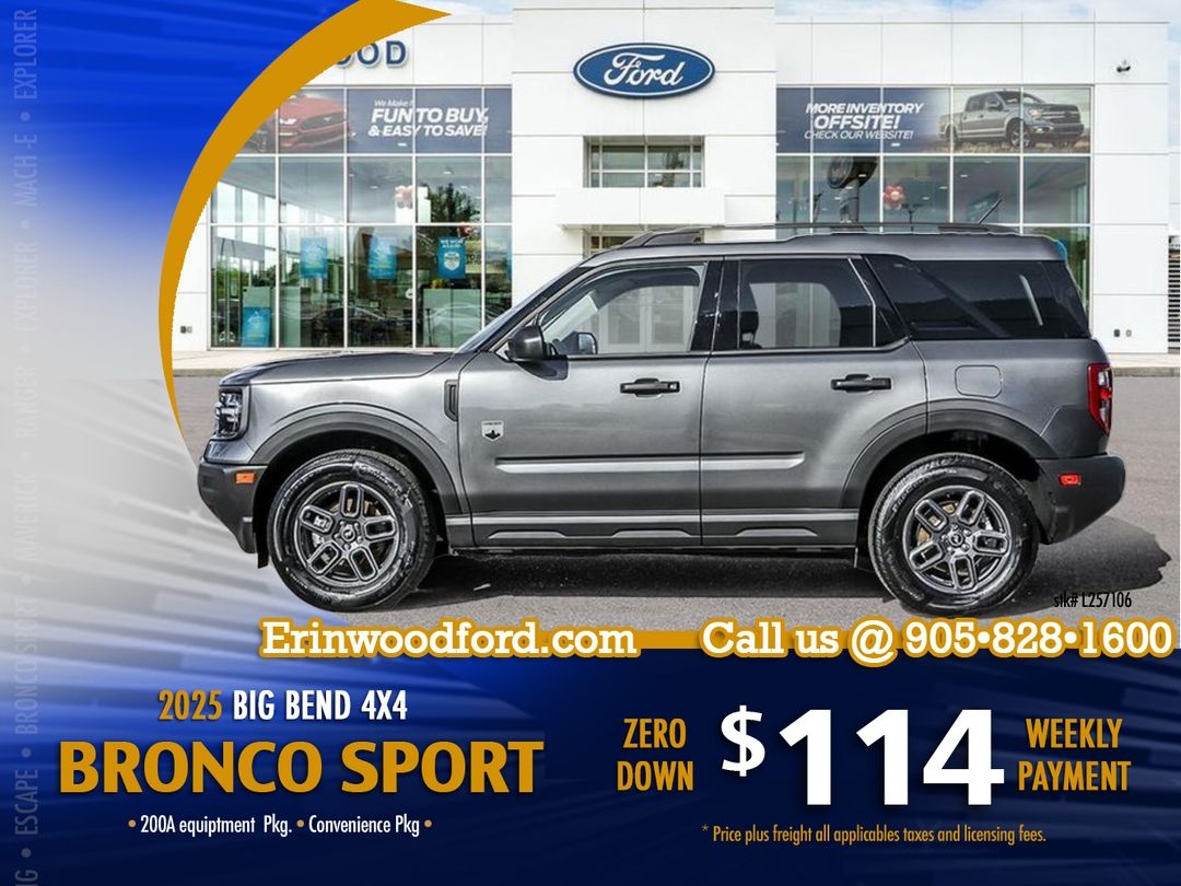 2025 Ford Bronco Sport Big Bend - New | Erinwood Ford