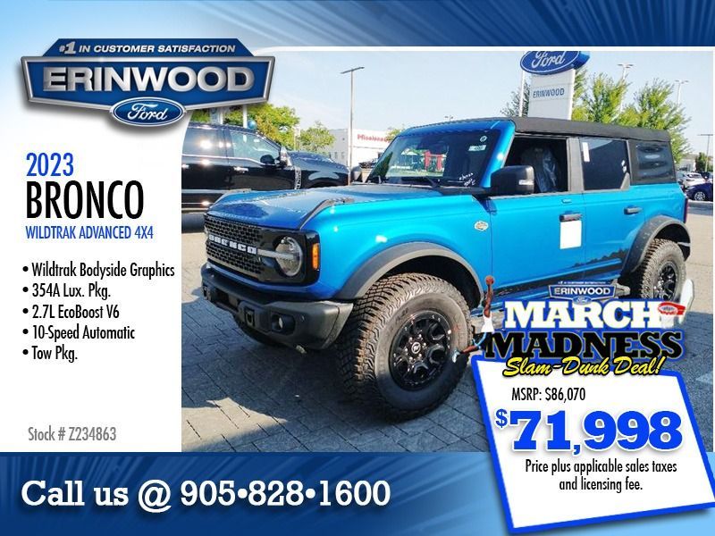 2023 Ford Bronco Wildtrak - New | Erinwood Ford