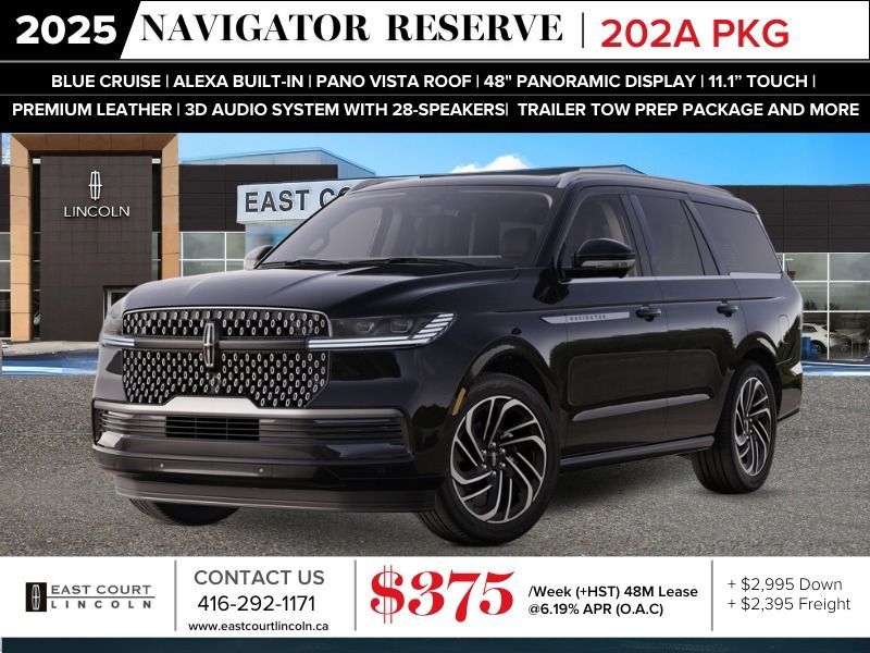 New 2025 Lincoln Navigator Reserve #2025_Navigator Toronto, ON ...