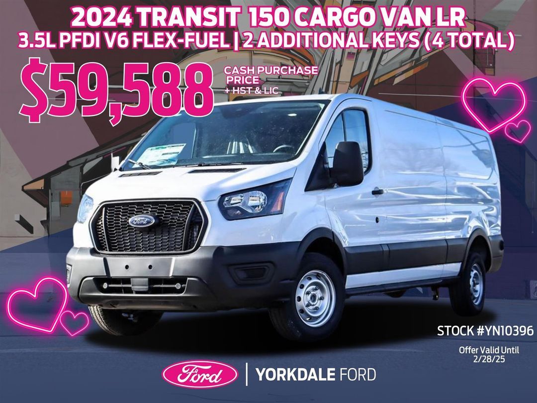 New 2024 Ford Transit Cargo Van #YN10396 Toronto, ON | Yorkdale Ford